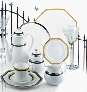 Copper Lamp - BALMORAL GOLD - BLUE by CAVERSWALL - New Fine China